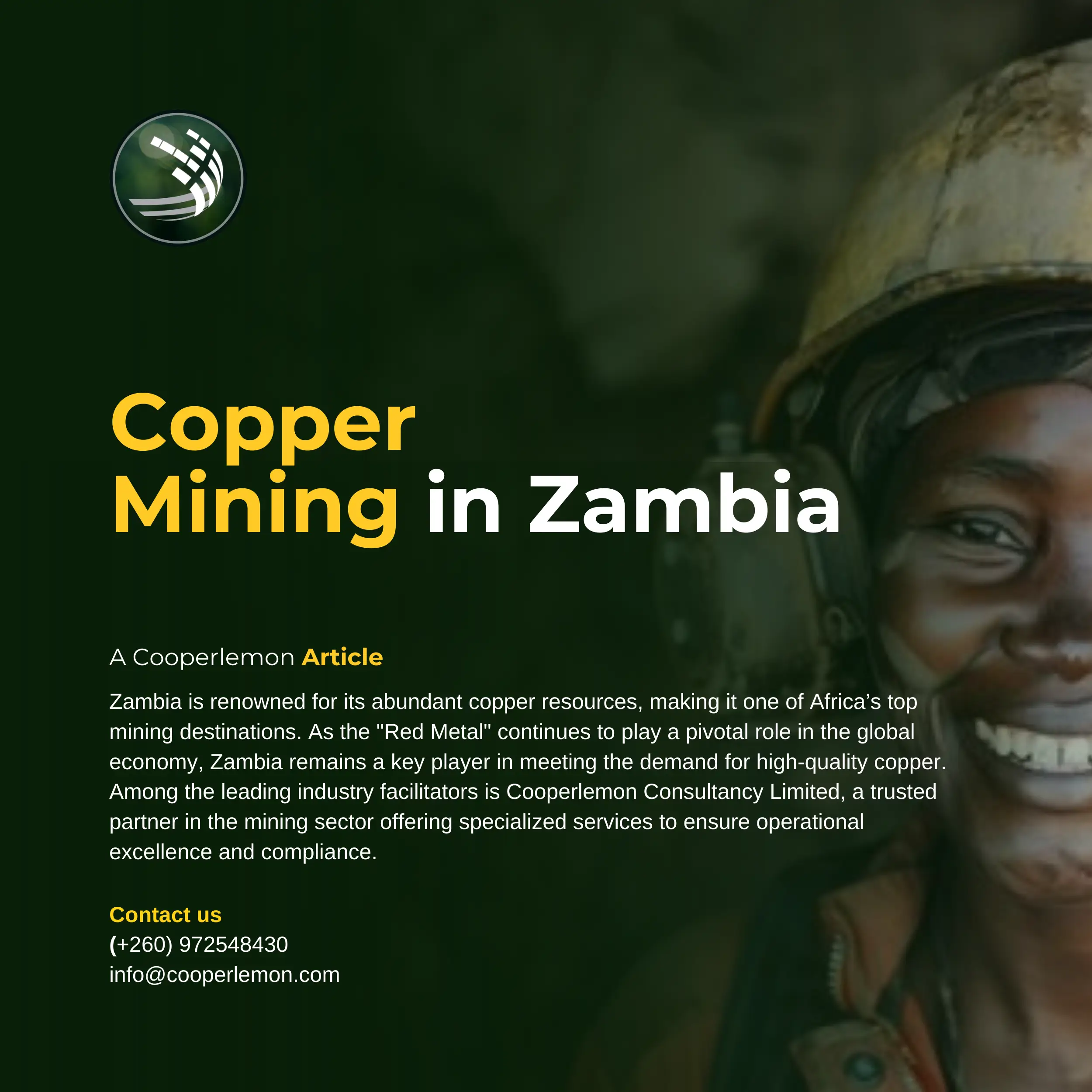 Copper Mining in Zambia - Copperlemon Consultancy Limited